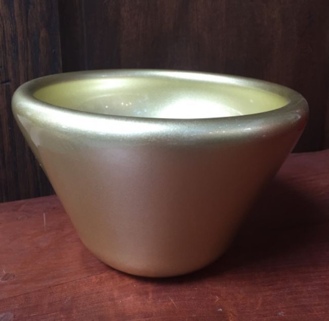 Conical Bowl 20cm Gold - LA Imports