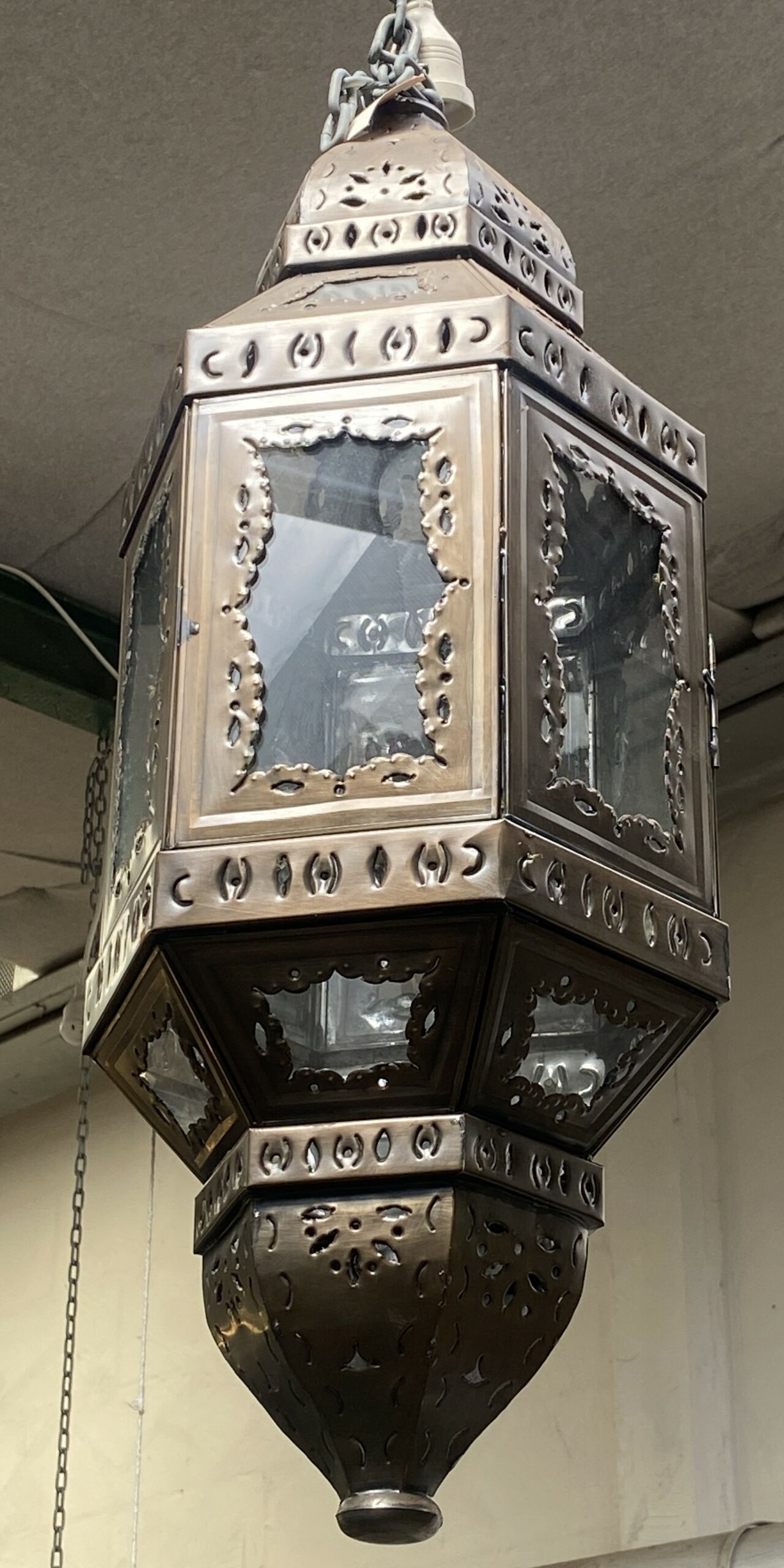 Rusty Copper Lantern - LA Imports